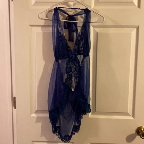 Frederick's of Hollywood | Intimates & Sleepwear | Pretty Sheer Blue ...